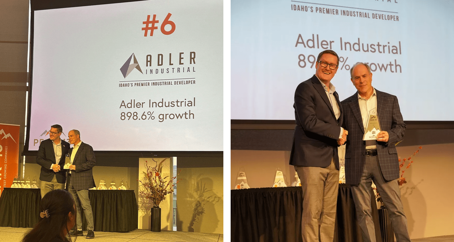 Adler Industrial Named Idaho’s 6th Fastest-Growing Company on PEAK43
